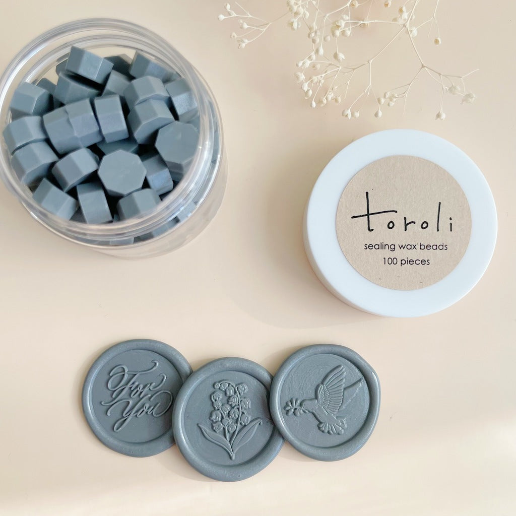 Wax Beads / Charcoal Grey 100Pieces – toroli