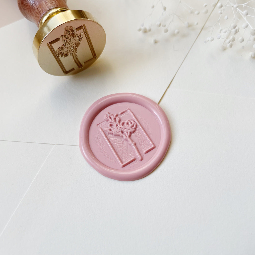 Wax Seal Stamp / Single flower 【ハンドル付き】 – toroli